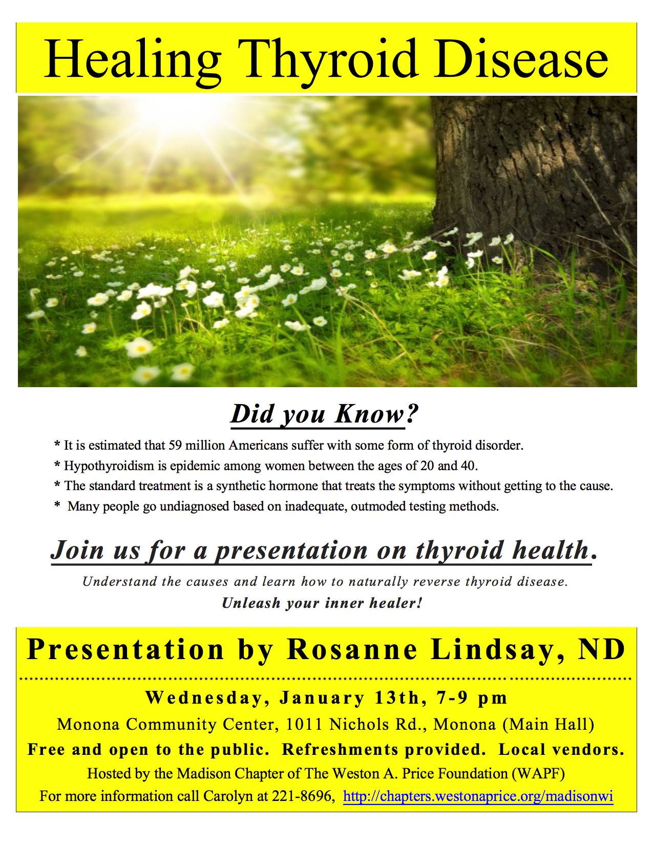 poster thyroid healing | Nature of Healing