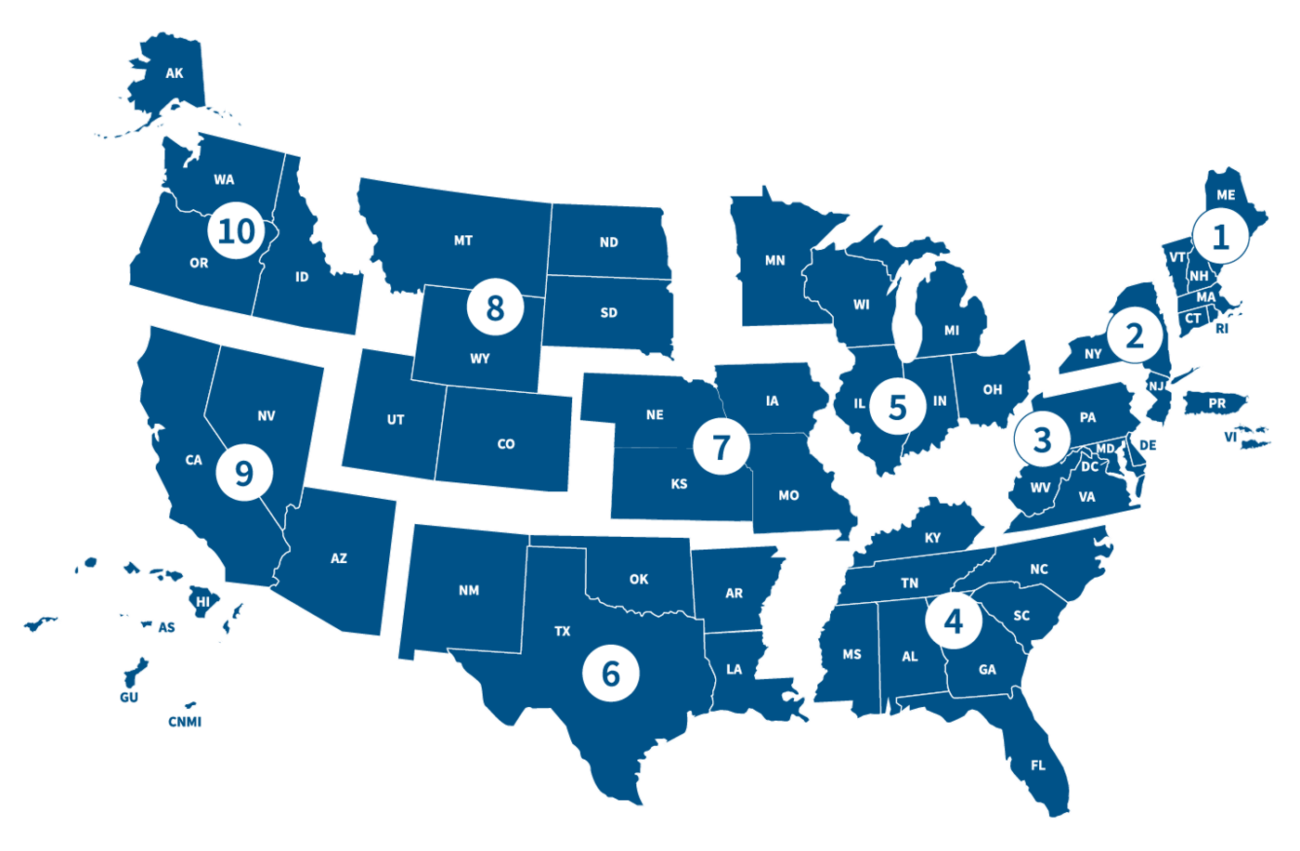 1400px Fema regions map Nature Of Healing 1400px Fema regions map Nature Of Healing
